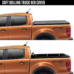 TruXedo TruXport Soft Roll Up Truck Bed Tonneau Cover | 262101 | Fits 1997 - 2004 Dodge Dakota 6' 6" Bed (78")