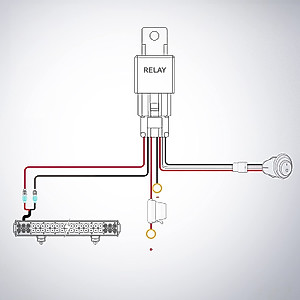 Nilight 20 Inch 126W Spot Flood Combo LED Light Bars Off-Road Light Mounting Bracket Horizontal Bar Tube Clamp with Off Road Wiring Harness, 2 Years Warranty, White