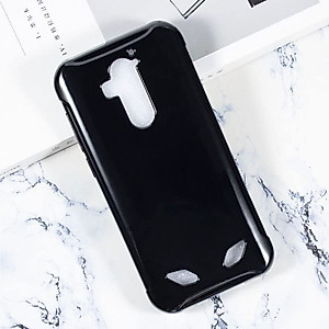 Pack Cover for Gigaset GX290 Plus (6.10") Case IJTYHF Soft Silicone Case Bumper Shell 2 Pack+ 2 Pack Tempered Glass 9H Screen Protector Protective Film, Transparent Protective TPU Cases