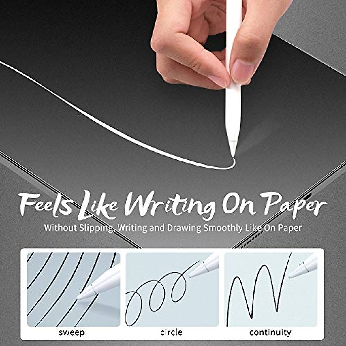 Junfire Paperfeel Screen Protector for Microsoft Surface, Anti Glare Like Paper Screen Film, Compatible with Touch Pencil