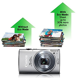 Canon PowerShot ELPH 330 HS 12.1 MP Wi-Fi Enabled CMOS Digital Camera with 10x Optical Zoom 24mm Wide-Angle Lens and 1080p Full HD Video (Silver)