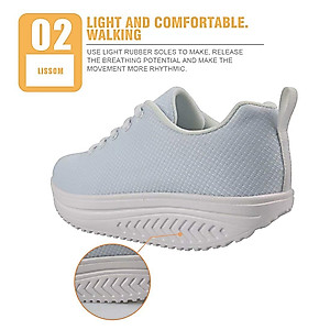 FOR U DESIGNS Women’s Lace-up Walking Shoes Butterfly Pattern Lightweight Tennis Shoes Casual Running Sneakers Blue Size 10