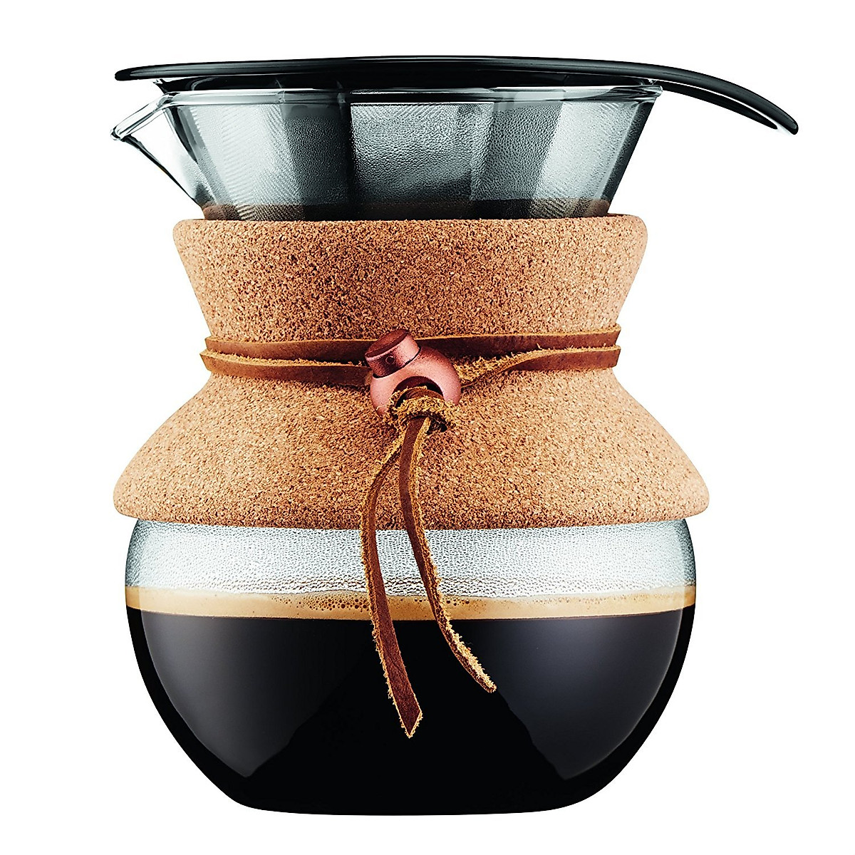 Bodum Pour Over Coffee Maker, 17 Ounce, .5 Liter, Cork Band