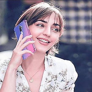 Gufuwo Case for Oppo A9 2020/OPPO A11X/OPPO A5 2020/OPPO A11 Cute Case Girls Women, Gradient Slim Anti Scratch Soft TPU Phone Cover Shockproof Protective Case for Oppo A9 2020 (Blue/Pink)