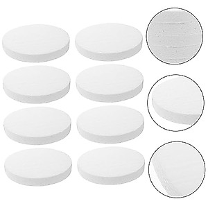 16pcs White Foam disc Fake Cake Tray Foams Cake Tray Foams Cake Stand Craft Foam Round Foam Circles Craft DIY Foams Round Cake pan Foams Cake Plate Unique Bottom Bracket Child