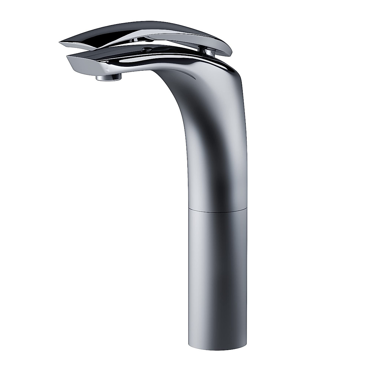 Dowell Modern Tall Vessel Sink Faucet - Single Handle, One Hole Bathroom Vanity Faucet,Chrome 8001 018 01