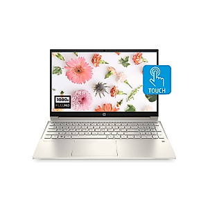HP Pavilion Touchscreen i7 Laptop, 15.6" FHD Touch, 32GB RAM, 2TB PCIe SSD, Backlit Keyboard, Wi-Fi 6, Bluetooth, Thunderbolt 4, Windows 11 Home, Lunar Gold
