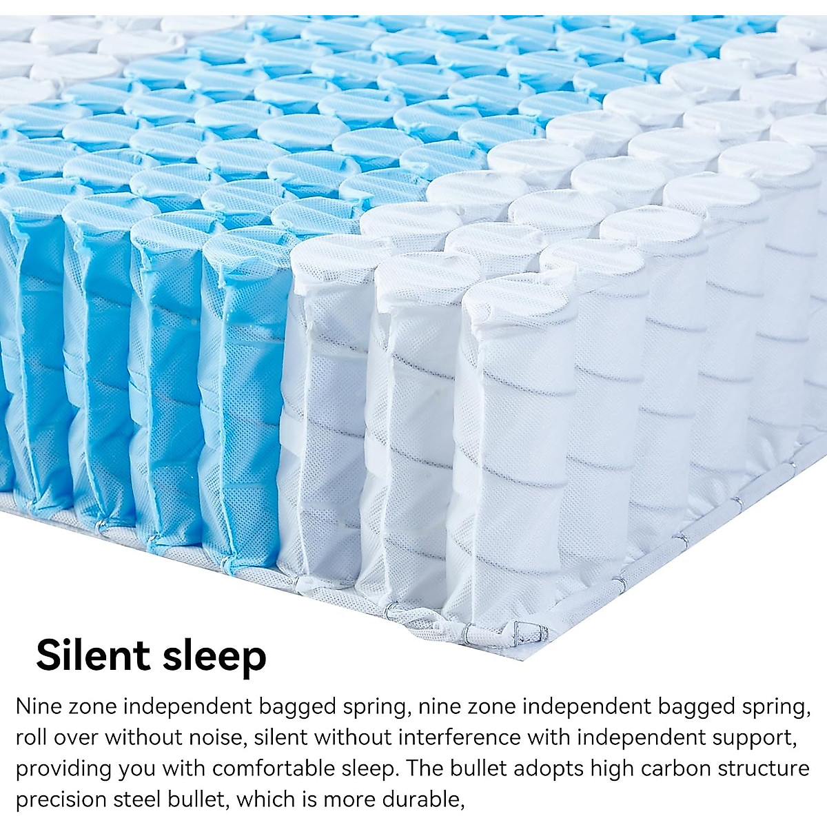 CEACYDIK Memory Foam and Innerspring Hybrid Mattress-Full Size Mattress,12 Inch Full Mattress in a Box,Medium Firm Soft and Comfort White Mattress