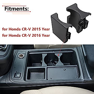 RLB-HILON Cup Holder Insert Compatible with Honda CRV CR-V 2015 2016 Year, Cup Holder Divider