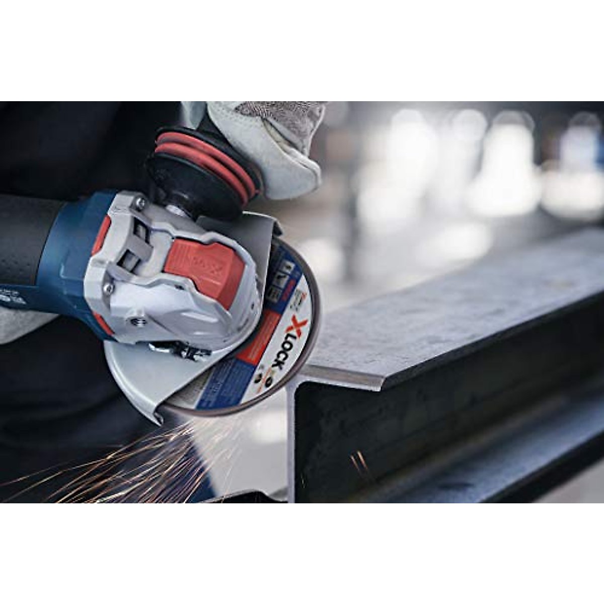 Bosch GWX13-50VSP 5 In. X-LOCK Variable-Speed Angle Grinder with Paddle Switch, Black,grey,blue