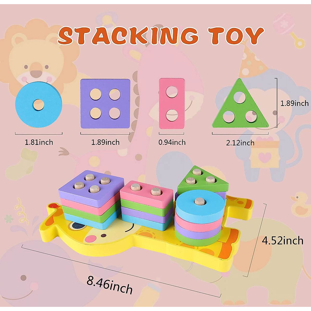 POLKRANE Busy Board with LED Light,Montessori Toys with Toggle Switch,Travel Toys and Wooden Toy for Educational Toddler Activities for 1 2 3 4 Year Old Boys & Girls (Polkrane Pad)
