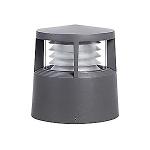 ZMY Modern Simple Waterproof Pillar Lighting Outdoor Aluminum Stigma Column Lamp Villa Home Garden Post Light Courtyard Deocrative Pathway Illumination E27 Edison
