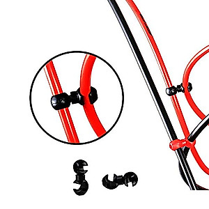 WDHHNP 20PCS Bike Cable Clips Plastic Bicycle brake cable clips Rotating S-Hook Clips Bike MTB Brake Gear Housing Fixing Holder Guide S Style Buckle Clips