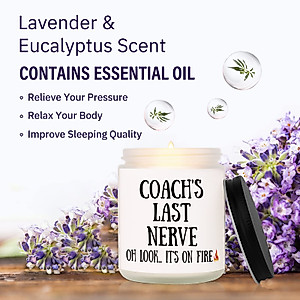 Scented Candle- Coach Gifts, Football Coach Gifts, Christmas Gifts for Coach from Basketball/Soccer/Softball/Baseball Team, Birthday, Thank You Gifts for Athletic Trainer, Personal Trainer