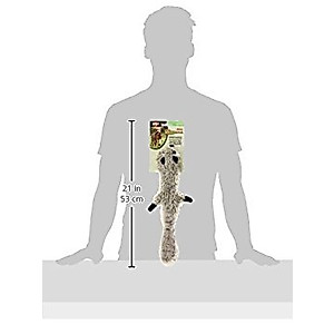 SPOT Skinneeez Stuffless Dog Toy with Squeaker | Plush Tug of War Raccoon Squeak Toy for Small and Large Dog Breeds | Small