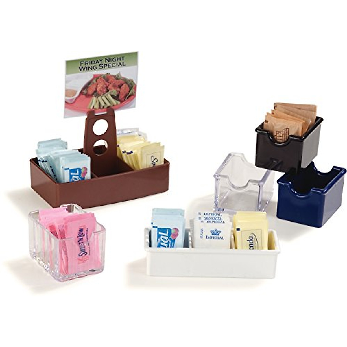 Carlisle FoodService Products 455002 Styrene Sugar Caddy, White