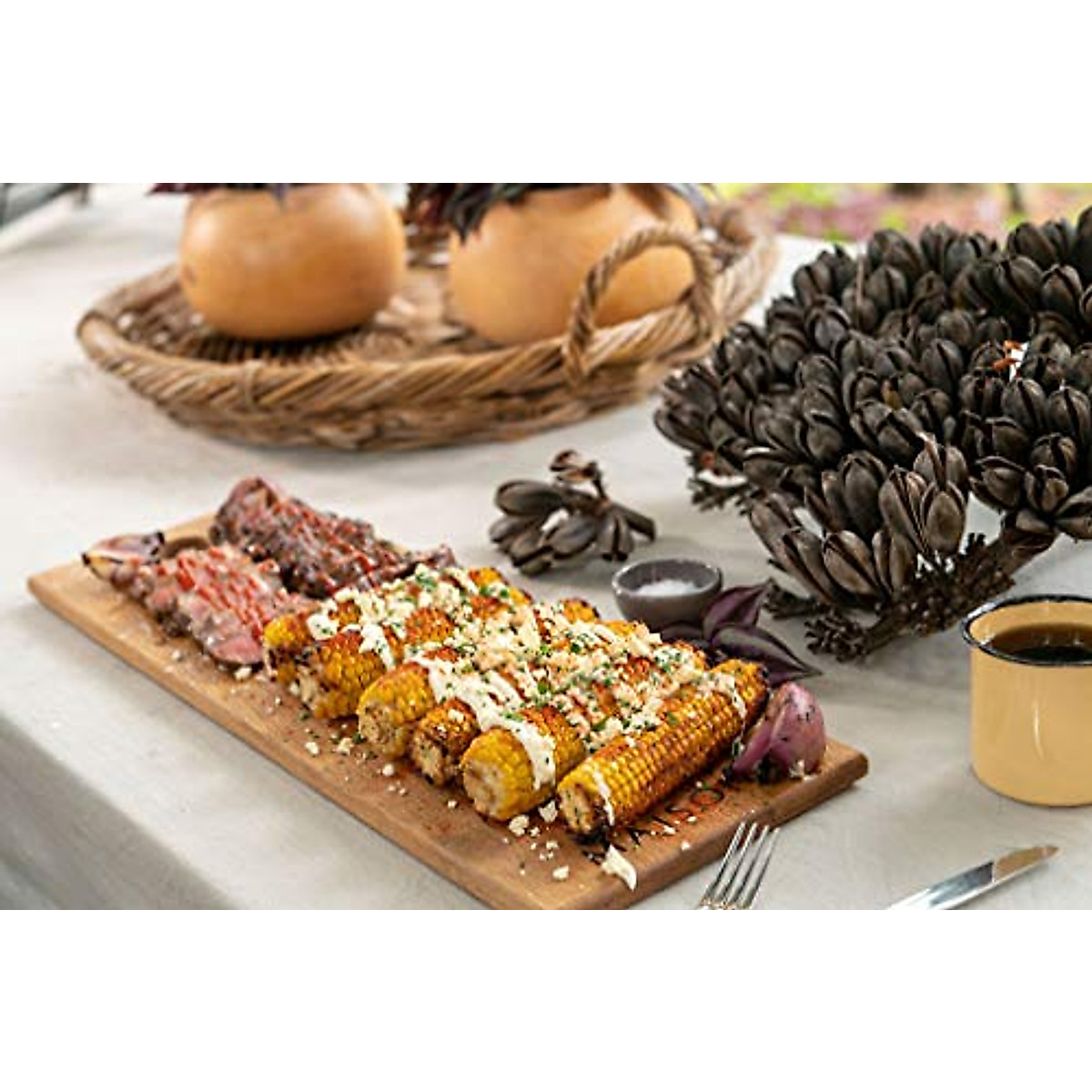 Megamaster Premium Outdoor Cooking 2-Burner Grill, Outdoor Cooking While Camping, Outdoor Kitchen, Patio Garden, Barbecue with Two Foldable legs, Silver in Stainless Steel