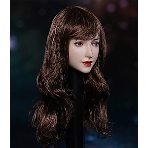 HiPlay 1/6 Scale Female Figure Head Sculpt, Charming Girl Doll Head for 12 Inch Action Figure TBLeague JIAOUDOLL HS108(C)