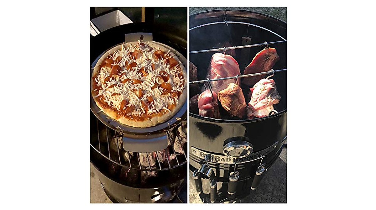 Big Bad Barrel Pit Drum Smoker Charcoal Barbeque Grill - 5 in 1 ...