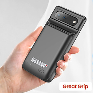 NEWDERY Battery Case for Google Pixel 6 6.4", 10000mAh Ultra Powerful Rechargeable Charging Case, Protective Extended Backup Charger Case for Google Pixel 6 5G (2021 Released)