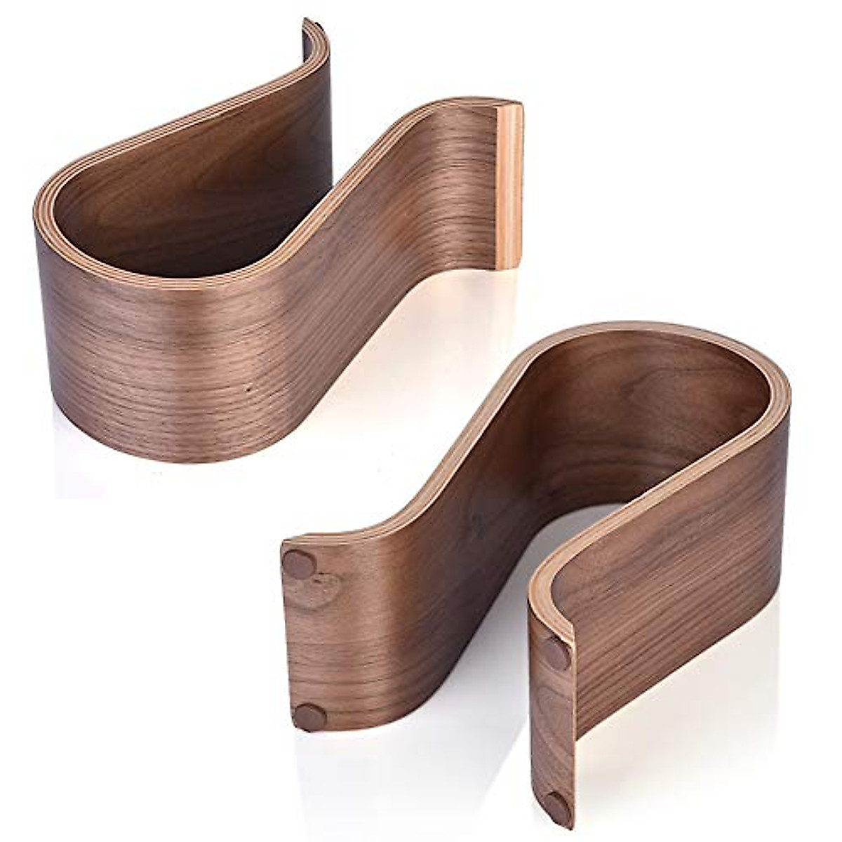 Jacksking Headset Hanger, U Shape Wood Headphones Stand Holder Hanger Wooden Headset Desk Display Shelf Rack, Headphones Stand