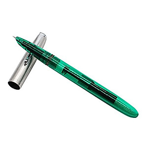 5 PCS Jinhao 51A Plastic Fountain Pen Set, Transparent, Diversity Color(Blue, Green, Grey, Orange, Red)