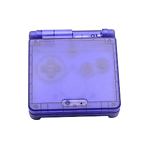 Meijunter Replacement Transparent Clear Full Housing Shell Case Repair Parts Kit for Nintendo Gameboy Advance SP GBA SP Console