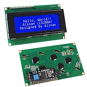 Alinan 3pcs IIC I2C TWI Serial LCD 2004 20X4 Display Blue Screen with IIC I2C Module Interface Adapter
