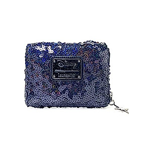 Loungefly X LASR Exclusive Disney Celestial Dreams Black Holographic Sequin Minnie Zip Wallet - Cute Wallets Fashion Cosplay Disneybound