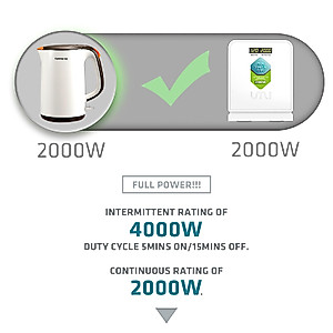 UMI 2000 Watt Step Up Voltage Converter 110V to 220V Transformers, Used in 110V/120V Countries, Convert from 110-120 Volt to 220-240 Volt - CE & CQC Certified