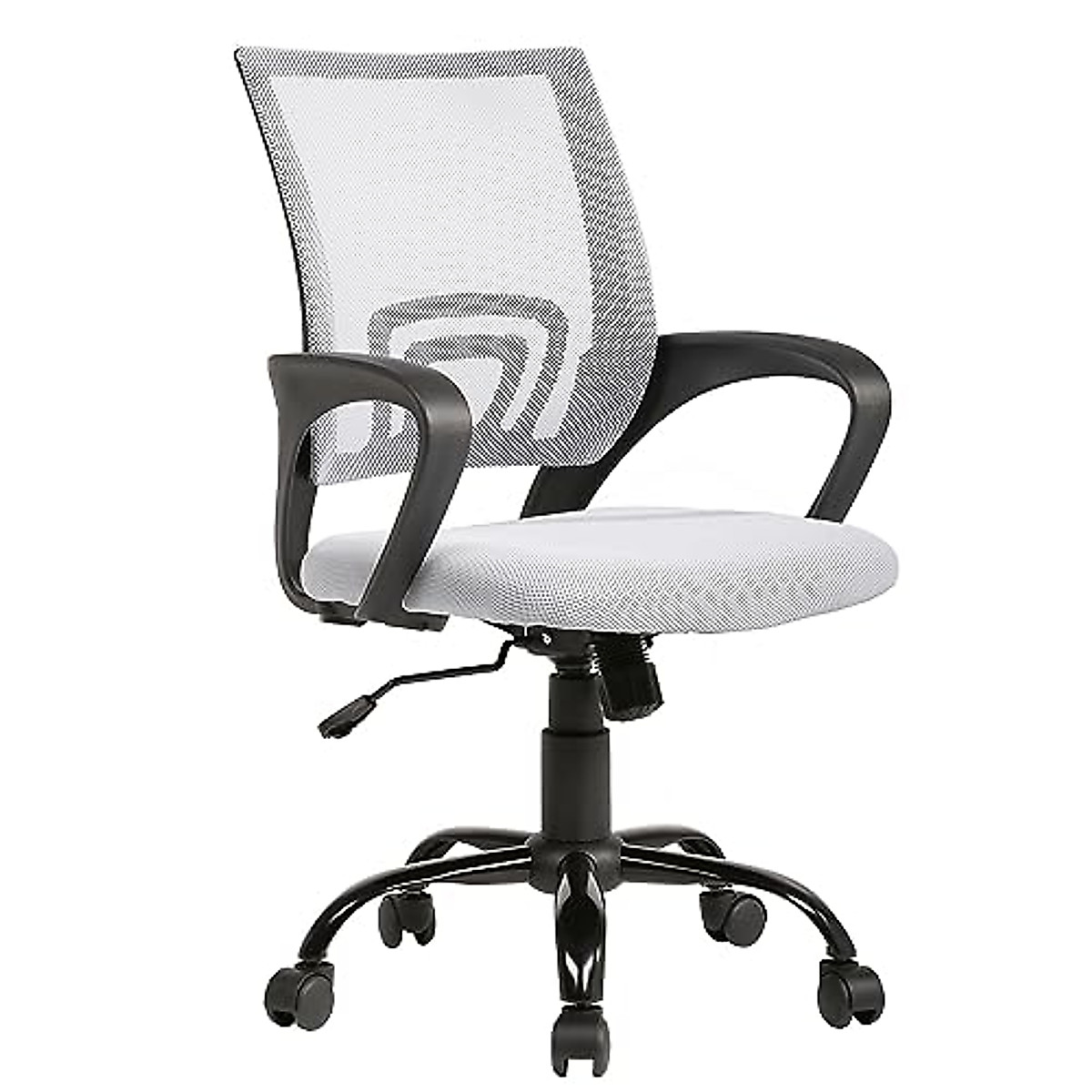 BestOffice Office Chair Ergonomic Desk Chair Mesh Computer Chair Lumbar Support Modern Executive Adjustable Stool Rolling Swivel Chair for Back Pain,White