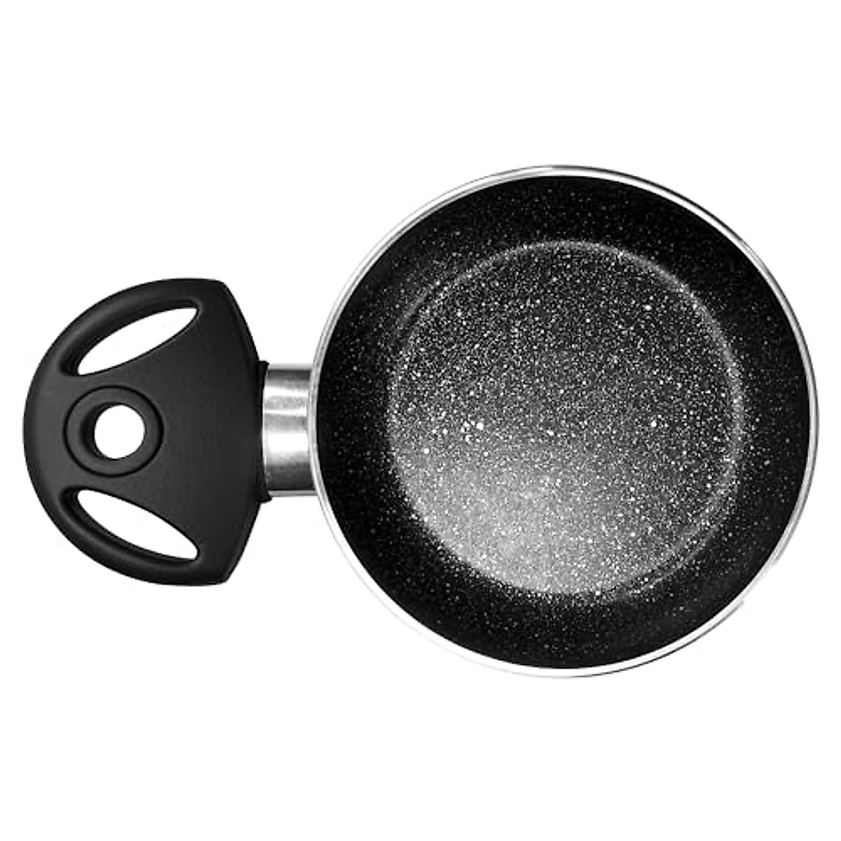 Pensofal Biostone Eggpan 1 Side Handle-Diameter 14 Cm, 0.6 Litres, Black