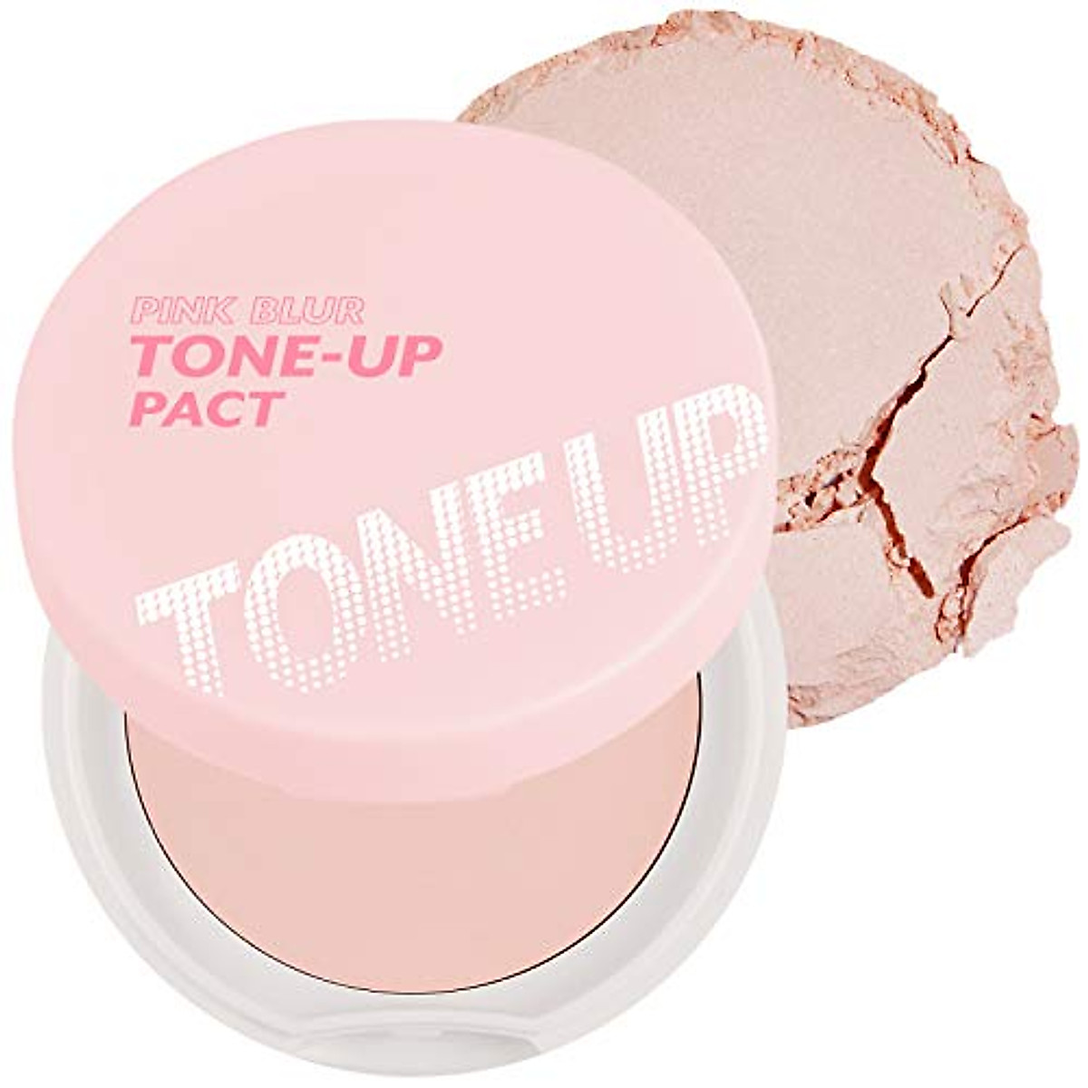 I'm Meme Compact - Tone-up Pact | Pink Blur Effect, Mattify Skin, Pressed Powder, 0.35 Oz + Compact - Oil Cut Pact Bundle