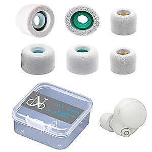 Eartips Compatible with Sony WF-1000XM4 Earbuds Memory Foam Tips for 1000XM3 / WF-C500 / Linkbuds Fit in The Charging Case Perfect Noise Cancellation 3Pairs Gray