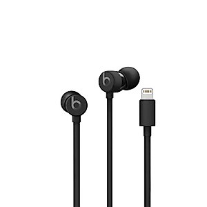 Beats urBeats3 Earphones with Lightning Connector - Black (MU992LL/A) (Renewed)