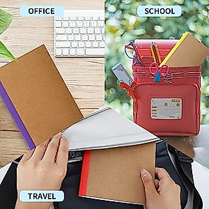 TRASEXTRA A5 Journal,Notebook,Exercise Book,Format Writing Journals,Bulk Kraft Notebooks,Lined Composition Notebook Bulk Notebook,College Ruled A5 Journal Lined Composition.Easy To Write, No Ink Bleed,8.3×5.5IN,30 Sheets of 60 Pages Notebooks,16 Packs
