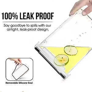 Airtight Food Storage Containers with Lids - 40 PC LARGE SIZE (20 Containers + 20 Lids) Kitchen & Pantry Organization - BPA Free Plastic Food Canister - Cereal, Rice, Flour and Sugar Containers