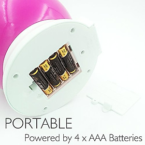 ZHOPPY Night Lights for Girls, Star and Moon Starlight Projector Bedside Lamp for Baby Room Kids Bedroom Decorations - Birthday Gifts for Girls, Pink