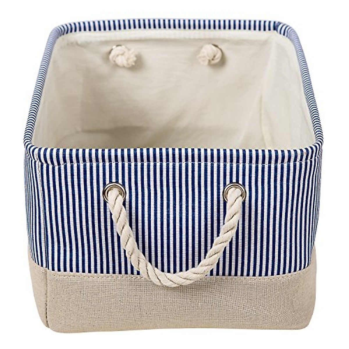 DAE Living Fabric Storage Bins (Set of 2) | Extra Stiff Canvas Fabric | Wire Framed | Fully Lined Interior | Perfect for Clothes, Toys, Shoes, Pet Supplies, Nurseries, Closet and Shelf Storage