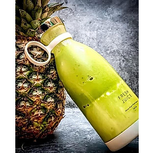 Portable Mini Blender for Fresh Juice, Smoothies, Shakes with Magnetic Wireless Charging (Personal Travel Blender for On The Go Blending) (Pink)