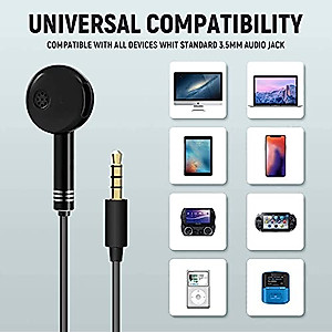 EVO6 Earbuds,Wired Ear Buds Headphones with Stereo Bass Driven Sound,Earphones Fits Small Ear,Comfortable and Secure Fit,Earbuds with Microphone and Volume Control,Decent Packing,3.5 mm Plug,2022