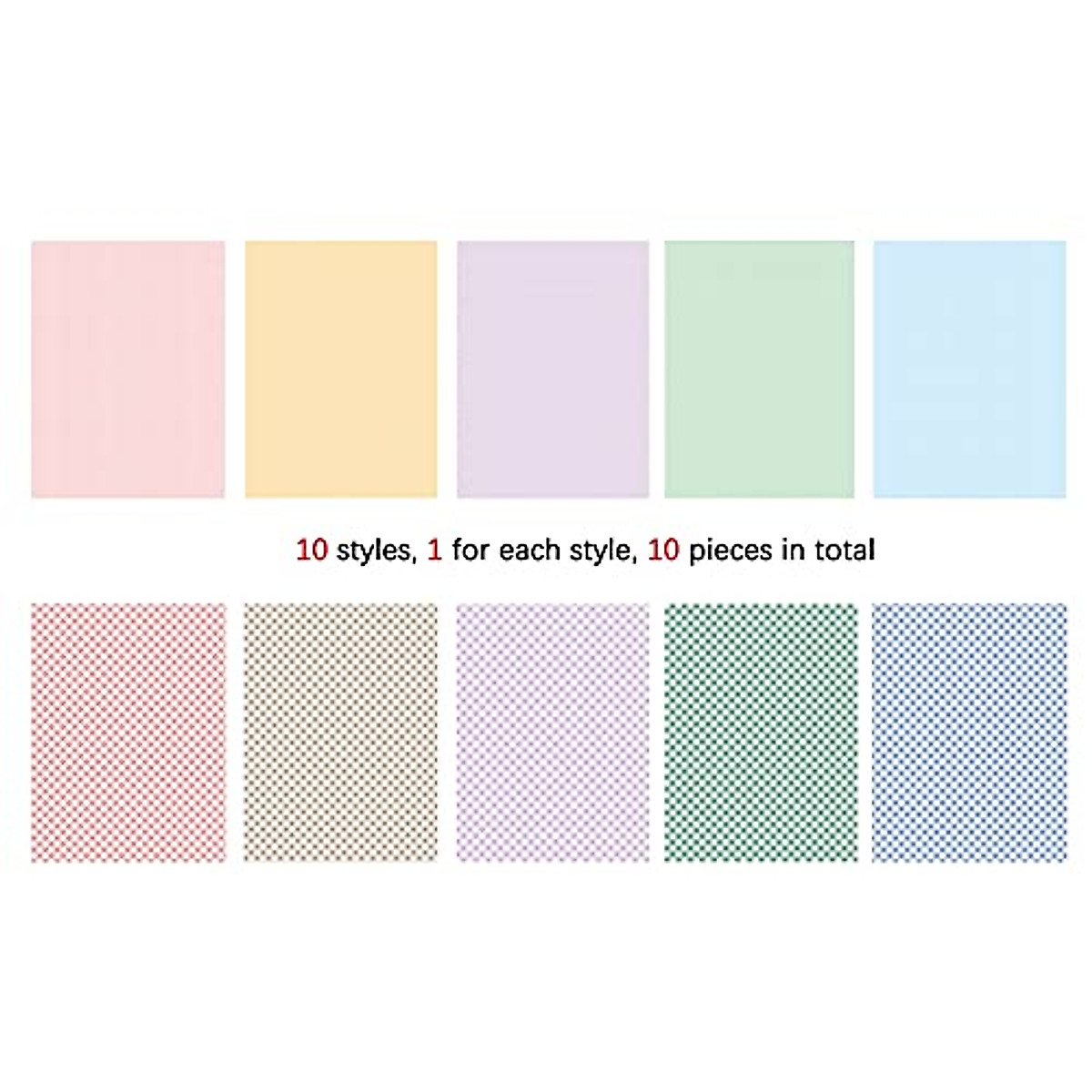 Classic Plaid Wrapping Paper, Popular Light Color in White Kraft Gift Wrapping Paper, 20x28 inches per sheet (10 sheets: 38 sq. ft. ttl.), Folded Paper for Families, Friends, Kids in Birthday, Wedding, Baby Shower, Congrats and Holiday