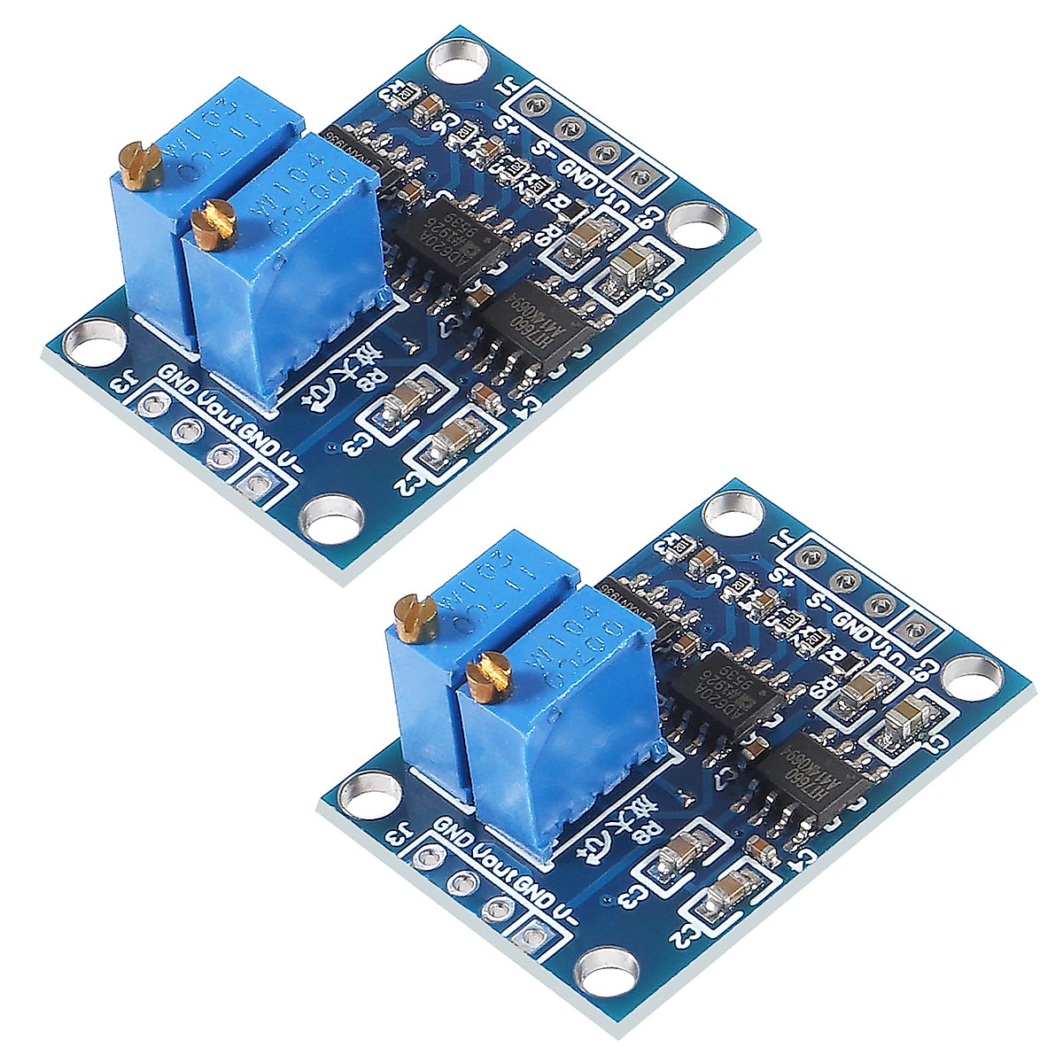 AITIAO 2PCS Microvolt Voltage Amplifier Module AD620 Instrumentation Amplifier Module Signal Amplifier Module DC 3-12V High Precision