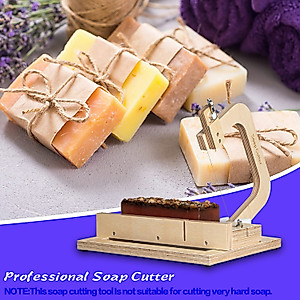 Evinis Wooden Soap Cutter Adjustable Wire Slicer Cutting Tool for Handmade Soap Making Candles Trimming Cheese DIY Cutting Making Tool (Style1) (Z-01)