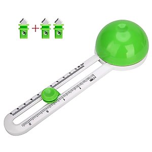 Circle Cutter, Circular Paper Cutter Circle Paper Trimmer Rotary Cutter Craft Supplies, Round Cutting Knife Cards Cutters ( Green )