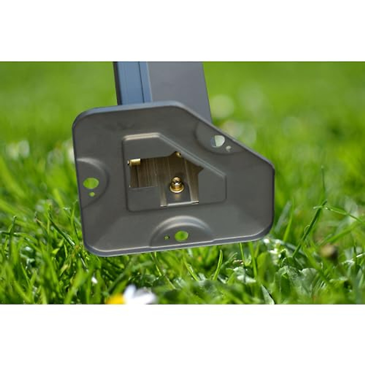 Hanover 10-Ft. x 10-Ft. Aluminum Hardtop Gazebo with Sloped Polycarbonate Roof, All-Weather and Rust-Resistant Patio Canopy in Dark Gray, UV-Resistant Outdoor Canopies