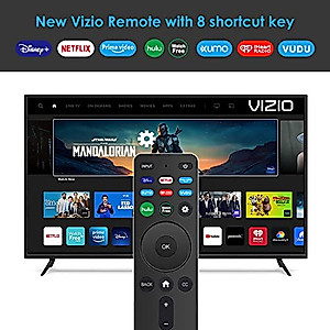Universal Replacement Remote XRT260 for All Vizio Smart TVs with Shortcut Buttons Disney, Netflix, Prime Video, Hulu, XUMO, VEDU, iHeart Radio and More.