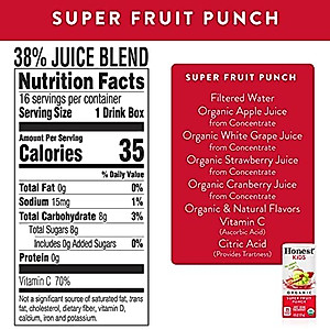 Honest kids Assorted Organic Juice Drink Variety Pack, 6 Fl Oz, (40 Count)