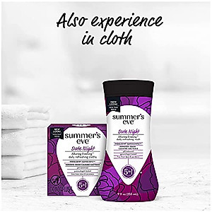 Summer's Eve Date Night Feminine Cleansing Wipes Pre/Post-Intimacy Cleansing, 16 Count