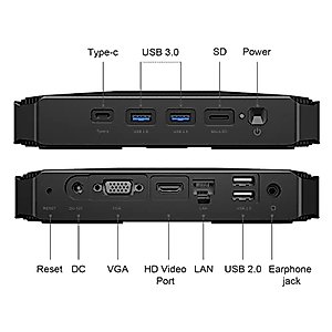 CHUWI Mini PC,8GB RAM 256GB SSD HeroBox Desktop Computer Windows 11, Intel 11th Gen N5100 Quad Core Processor(2.9GHz),Dual WiFi/BT/Gigabit Ethernet/VESA / 4K UHD/USB 3.0/Up to 2TB SSD